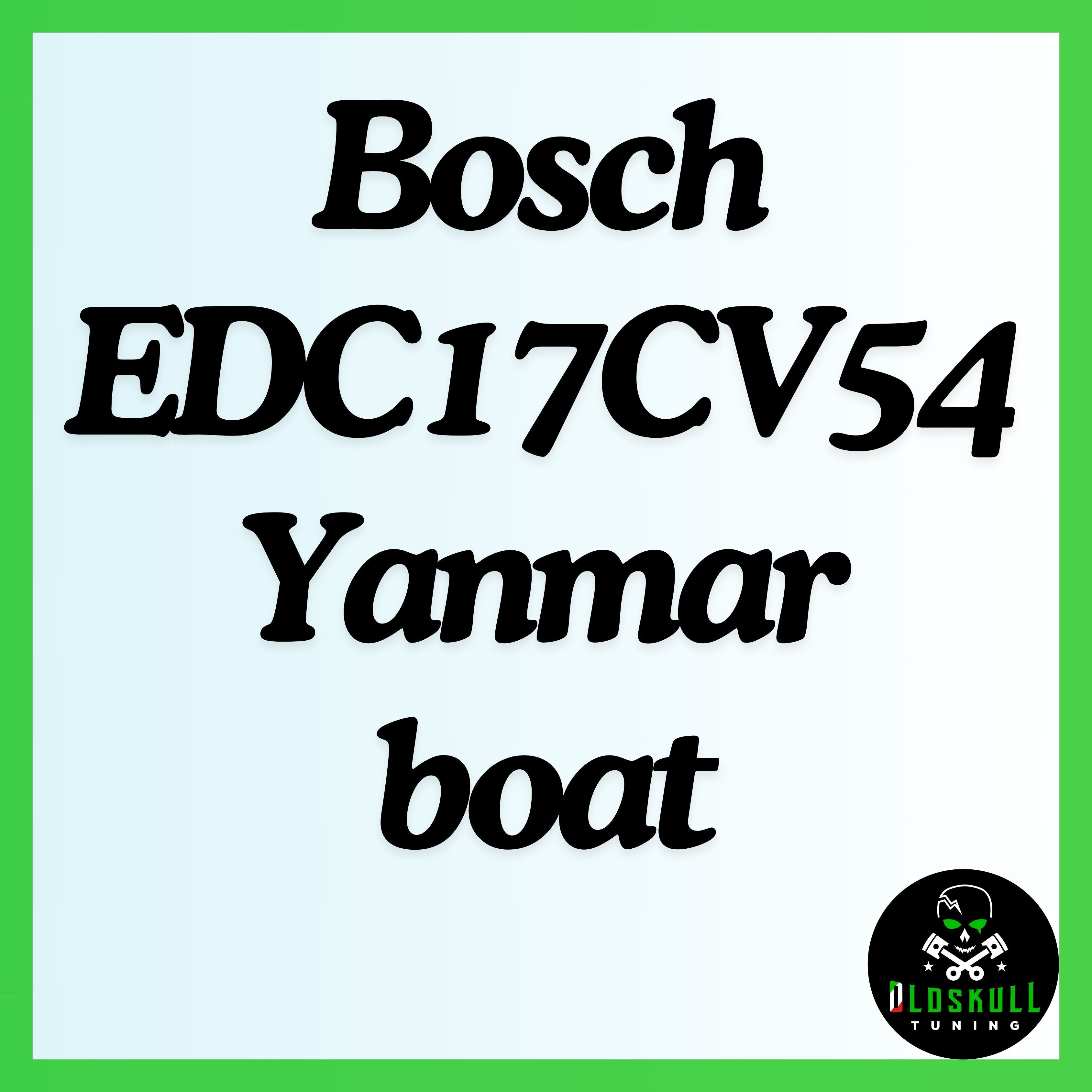 Bosch EDC17CV54 Yanmar boat – OldSkullTuning shop