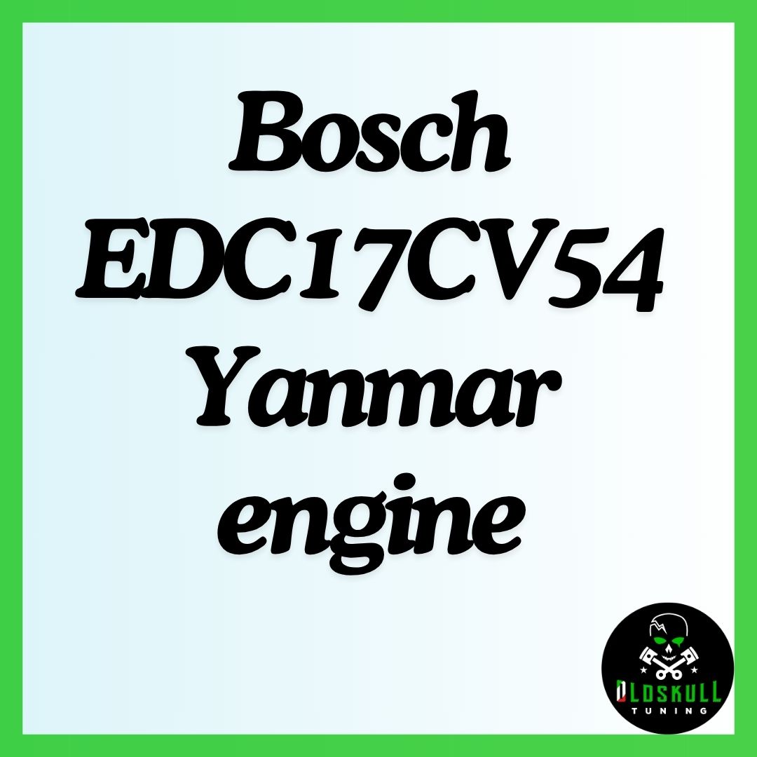 Bosch EDC17CV54 Yanmar engine – OldSkullTuning shop